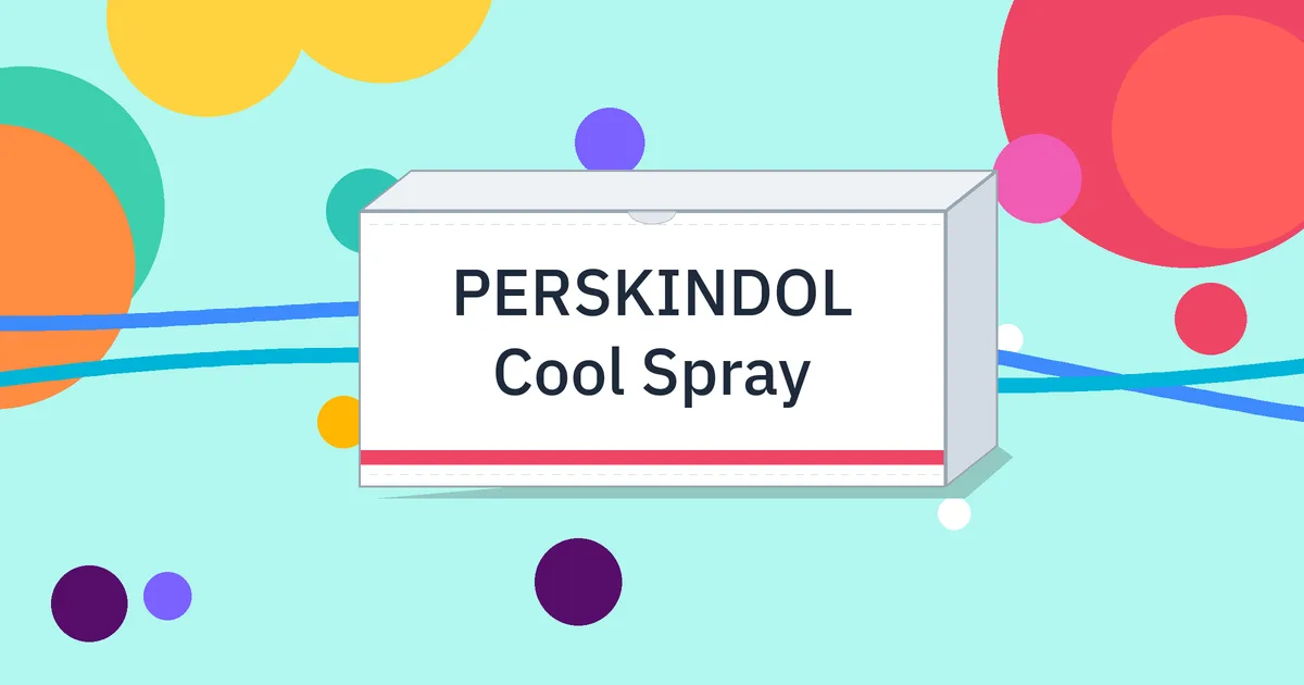 Symbolbild: Packung mit der Aufschrift PERSKINDOL Cool Spray (PZN 10305083) – Verfügbarkeit und Bezug in Apotheken in Frankfurt am Main