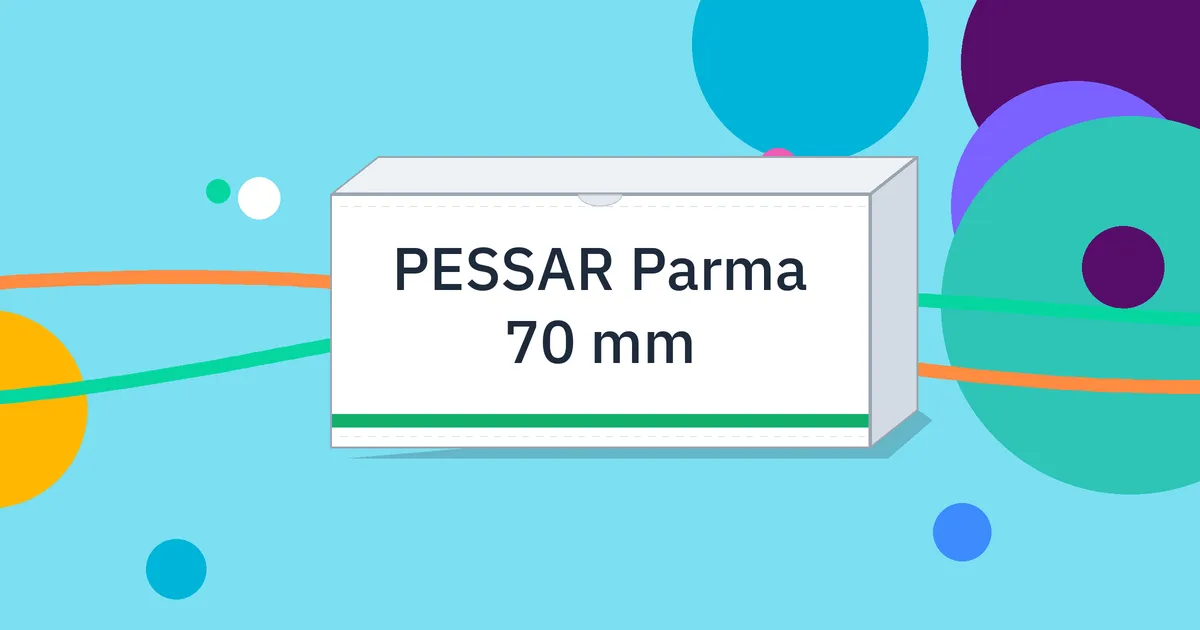 Symbolbild: Packung mit der Aufschrift PESSAR Parma 70 mm (PZN 01734603) – Verfügbarkeit und Bezug in Apotheken in Frankfurt am Main