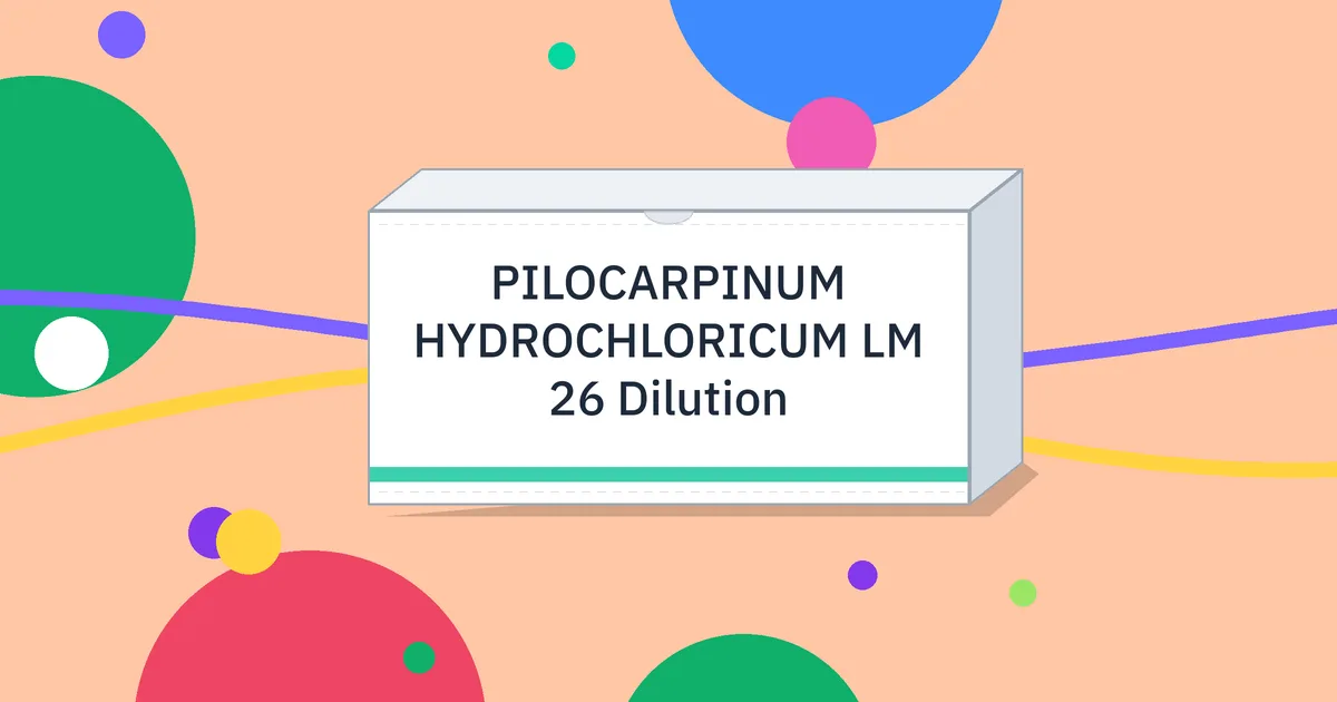 Symbolbild: Packung mit der Aufschrift PILOCARPINUM HYDROCHLORICUM LM 26 Dilution (PZN 13642214) – Verfügbarkeit und Bezug in Apotheken in Frankfurt am Main