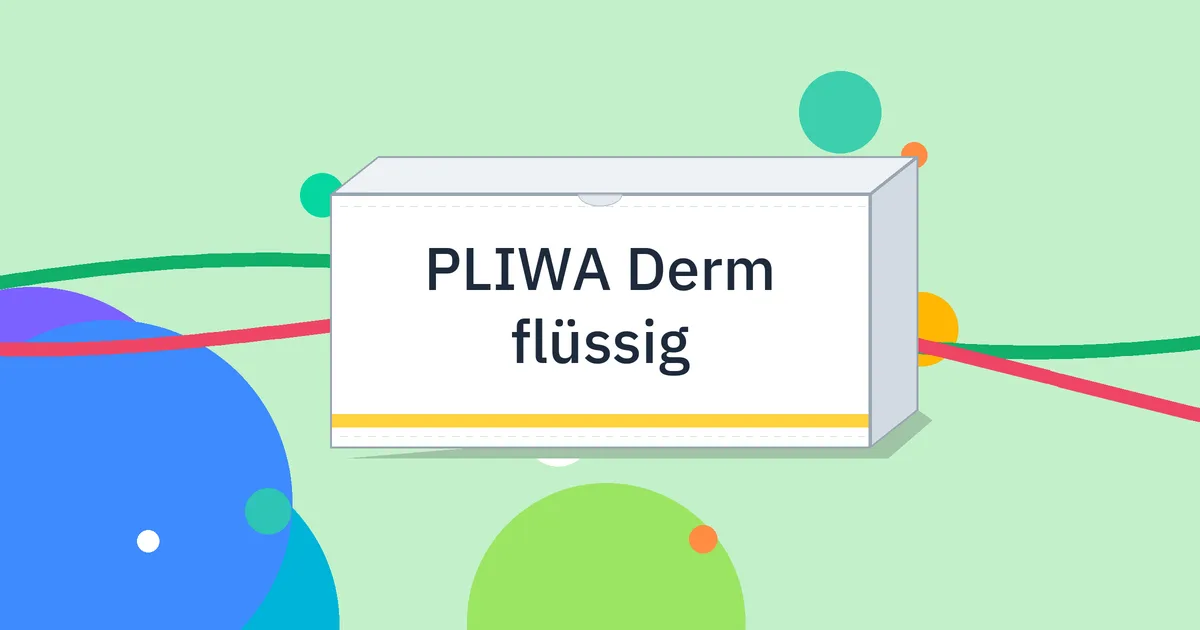 Symbolbild: Packung mit der Aufschrift PLIWA Derm flüssig (PZN 06121325) – Verfügbarkeit und Bezug in Apotheken in Frankfurt am Main