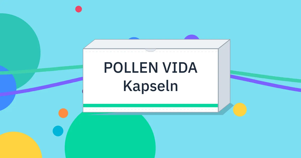 Symbolbild: Packung mit der Aufschrift POLLEN VIDA Kapseln (PZN 11655106) – Verfügbarkeit und Bezug in Apotheken in Frankfurt am Main