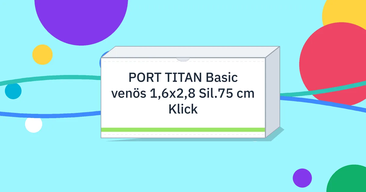 Symbolbild: Packung mit der Aufschrift PORT TITAN Basic venös 1,6x2,8 Sil.75 cm Klick (PZN 03177495) – Verfügbarkeit und Bezug in Apotheken in Frankfurt am Main