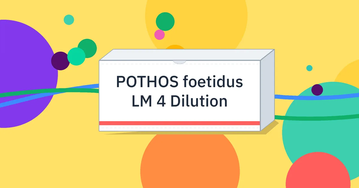 Symbolbild: Packung mit der Aufschrift POTHOS foetidus LM 4 Dilution (PZN 13666025) – Verfügbarkeit und Bezug in Apotheken in Frankfurt am Main