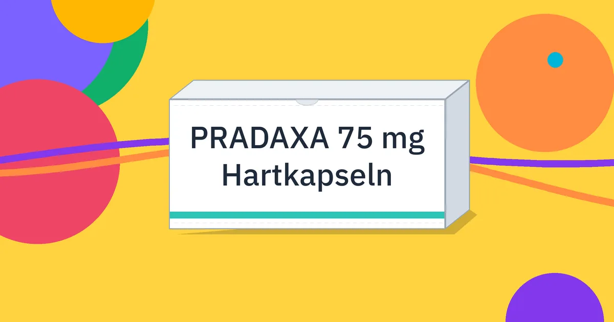 Symbolbild: Packung mit der Aufschrift PRADAXA 75 mg Hartkapseln (PZN 12671917) – Verfügbarkeit und Bezug in Apotheken in Frankfurt am Main