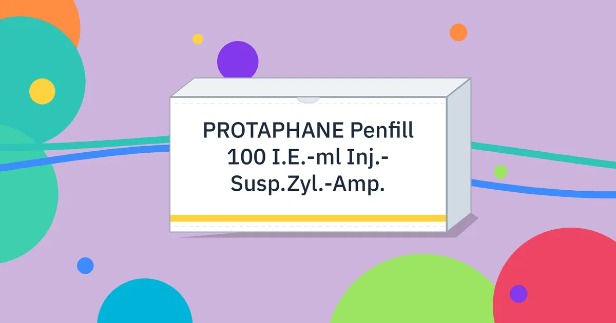 Symbolbild: Packung mit der Aufschrift PROTAPHANE Penfill 100 I.E.-ml Inj.-Susp.Zyl.-Amp. (PZN 17823237) – Verfügbarkeit und Bezug in Apotheken in Frankfurt am Main