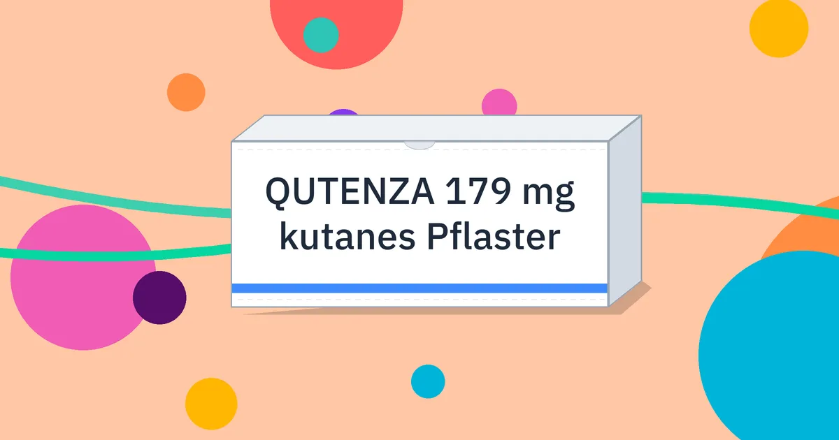 Symbolbild: Packung mit der Aufschrift QUTENZA 179 mg kutanes Pflaster (PZN 16513813) – Verfügbarkeit und Bezug in Apotheken in Frankfurt am Main