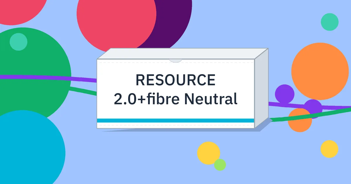 Symbolbild: Packung mit der Aufschrift RESOURCE 2.0+fibre Neutral (PZN 01743944) – Verfügbarkeit und Bezug in Apotheken in Frankfurt am Main