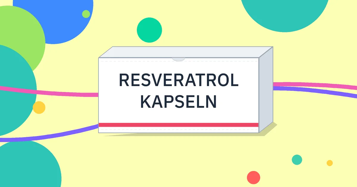 Symbolbild: Packung mit der Aufschrift RESVERATROL KAPSELN (PZN 04112256) – Verfügbarkeit und Bezug in Apotheken in Frankfurt am Main