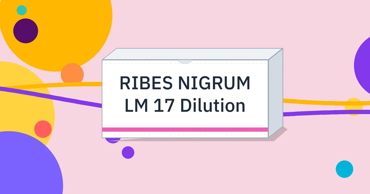 Symbolbild: Packung mit der Aufschrift RIBES NIGRUM LM 17 Dilution (PZN 13678927) – Verfügbarkeit und Bezug in Apotheken in Frankfurt am Main