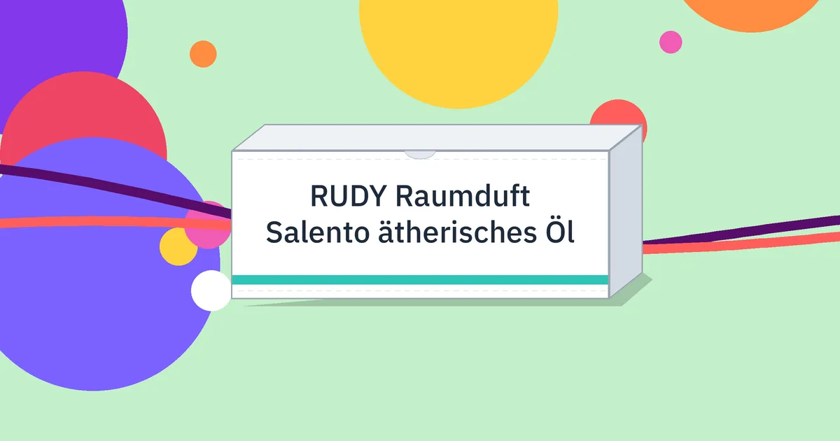 Symbolbild: Packung mit der Aufschrift RUDY Raumduft Salento ätherisches Öl (PZN 19483998) – Verfügbarkeit und Bezug in Apotheken in Frankfurt am Main