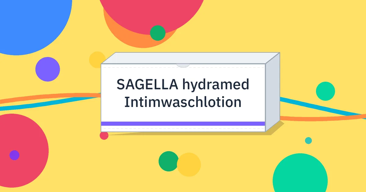 Symbolbild: Packung mit der Aufschrift SAGELLA hydramed Intimwaschlotion (PZN 10123637) – Verfügbarkeit und Bezug in Apotheken in Frankfurt am Main