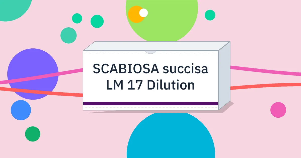 Symbolbild: Packung mit der Aufschrift SCABIOSA succisa LM 17 Dilution (PZN 13689374) – Verfügbarkeit und Bezug in Apotheken in Frankfurt am Main