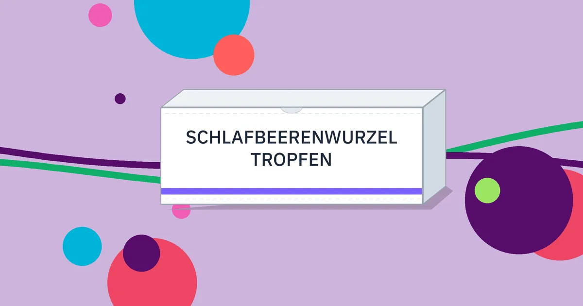 Symbolbild: Packung mit der Aufschrift SCHLAFBEERENWURZEL TROPFEN (PZN 14127796) – Verfügbarkeit und Bezug in Apotheken in Frankfurt am Main