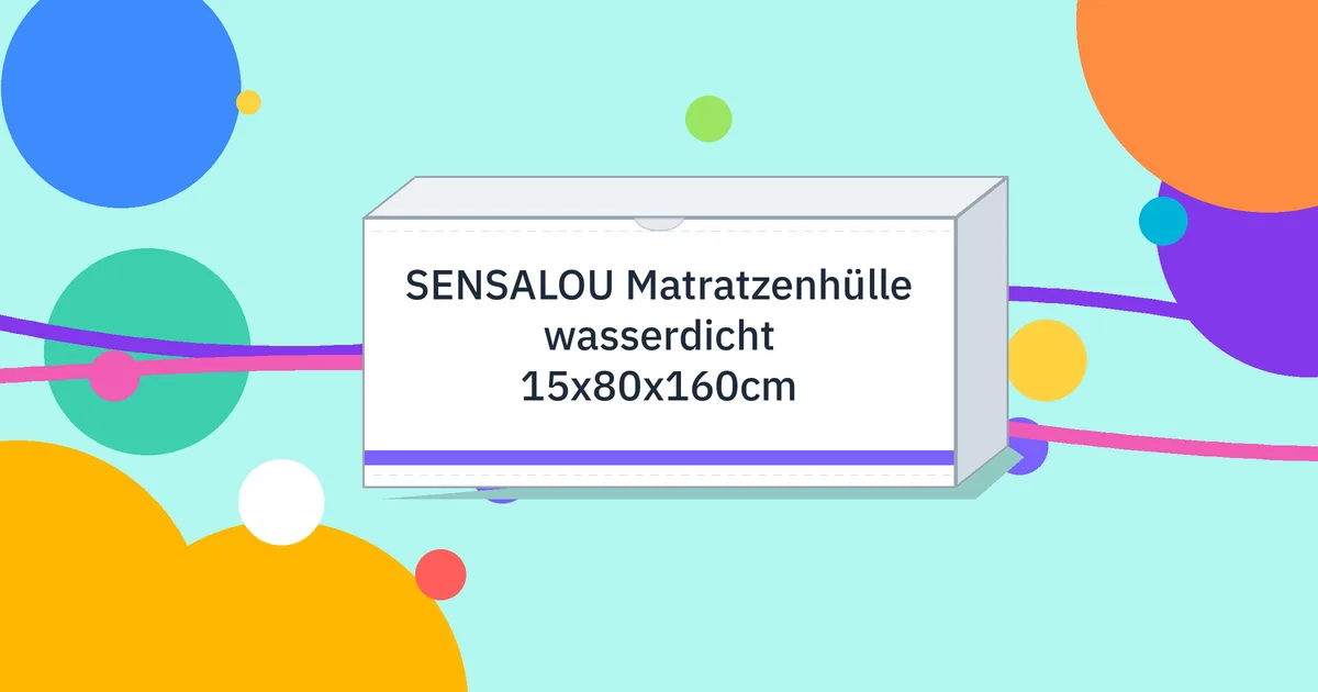 Symbolbild: Packung mit der Aufschrift SENSALOU Matratzenhülle wasserdicht 15x80x160cm (PZN 20739061) – Verfügbarkeit und Bezug in Apotheken in Frankfurt am Main