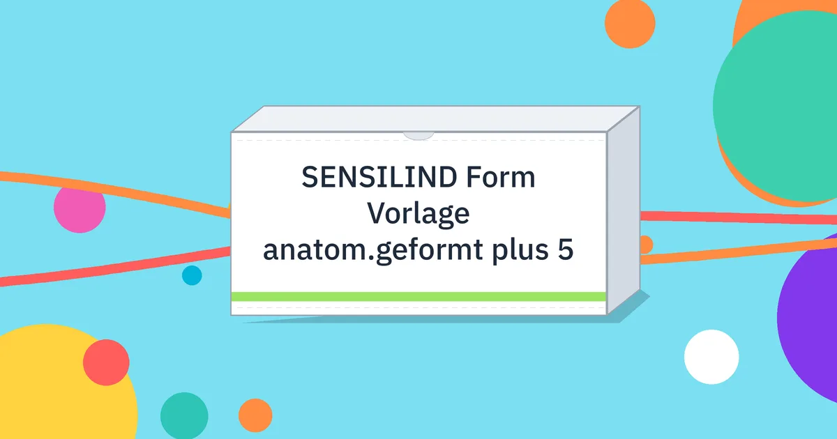Symbolbild: Packung mit der Aufschrift SENSILIND Form Vorlage anatom.geformt plus 5 (PZN 19713352) – Verfügbarkeit und Bezug in Apotheken in Frankfurt am Main