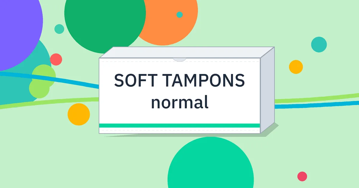 Symbolbild: Packung mit der Aufschrift SOFT TAMPONS normal (PZN 09750211) – Verfügbarkeit und Bezug in Apotheken in Frankfurt am Main