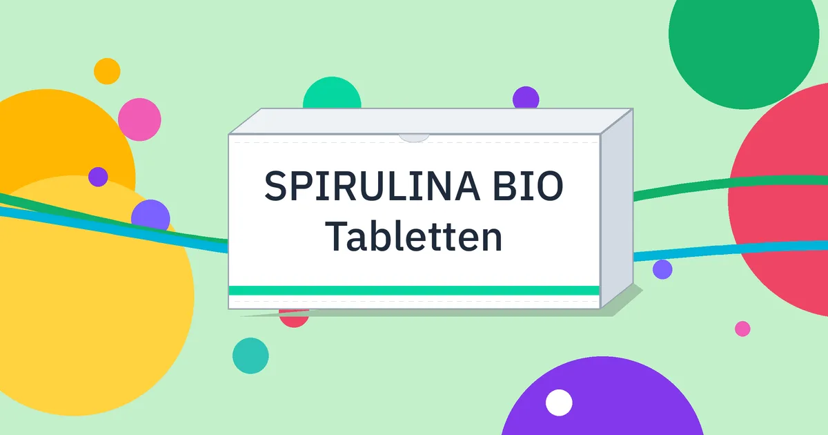 Symbolbild: Packung mit der Aufschrift SPIRULINA BIO Tabletten (PZN 02778873) – Verfügbarkeit und Bezug in Apotheken in Frankfurt am Main