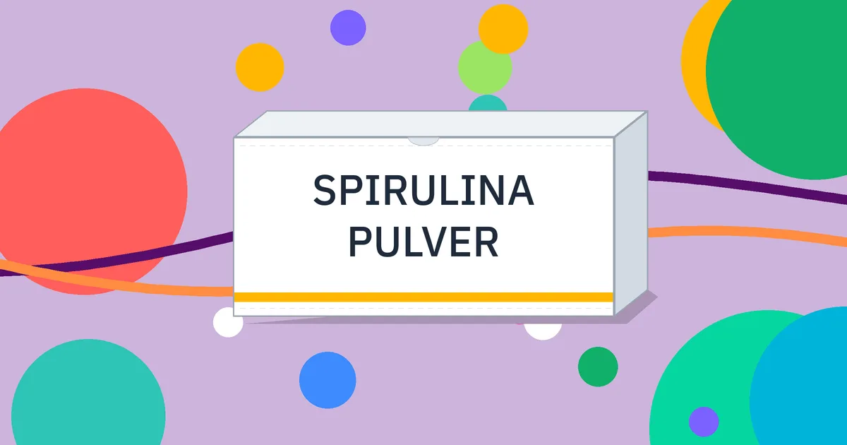 Symbolbild: Packung mit der Aufschrift SPIRULINA PULVER (PZN 07548735) – Verfügbarkeit und Bezug in Apotheken in Frankfurt am Main