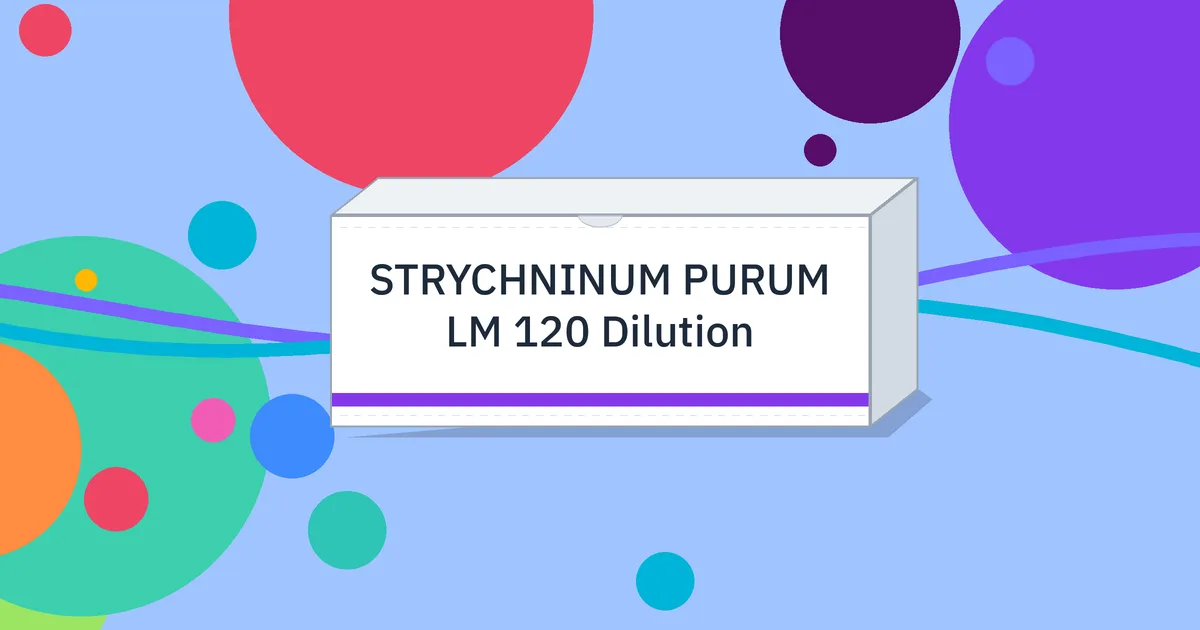 Symbolbild: Packung mit der Aufschrift STRYCHNINUM PURUM LM 120 Dilution (PZN 13207961) – Verfügbarkeit und Bezug in Apotheken in Frankfurt am Main