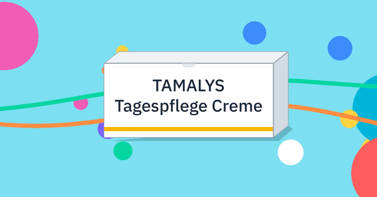 Symbolbild: Packung mit der Aufschrift TAMALYS Tagespflege Creme (PZN 09888688) – Verfügbarkeit und Bezug in Apotheken in Frankfurt am Main