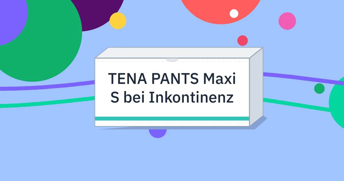 Symbolbild: Packung mit der Aufschrift TENA PANTS Maxi S bei Inkontinenz (PZN 17180549) – Verfügbarkeit und Bezug in Apotheken in Frankfurt am Main
