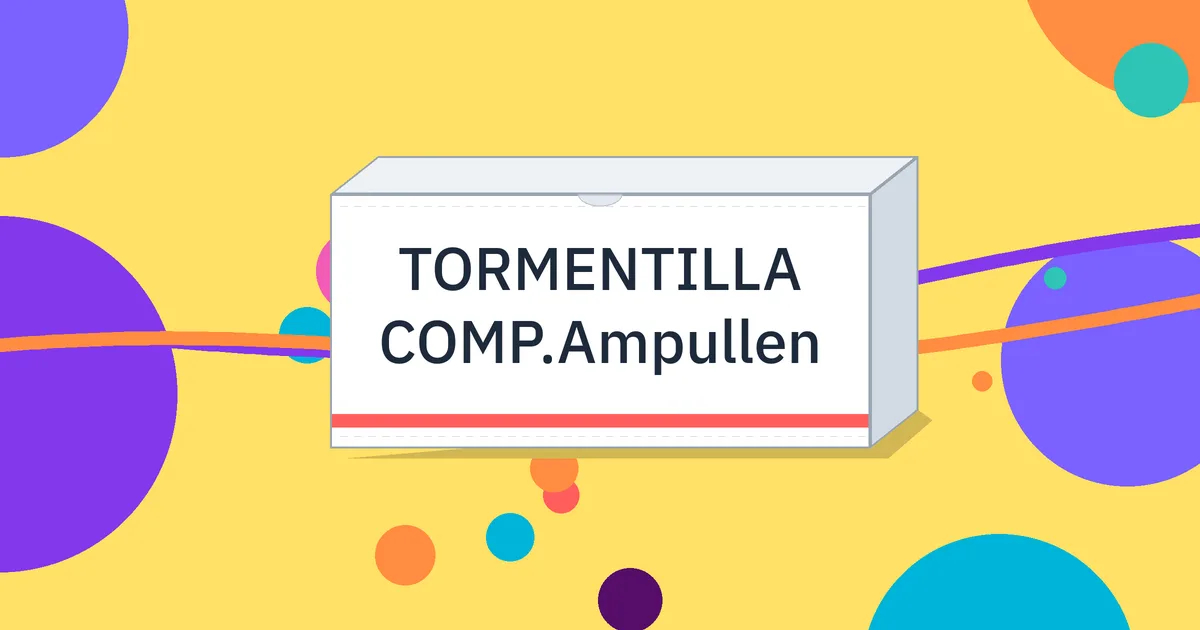 Symbolbild: Packung mit der Aufschrift TORMENTILLA COMP.Ampullen (PZN 01752328) – Verfügbarkeit und Bezug in Apotheken in Frankfurt am Main