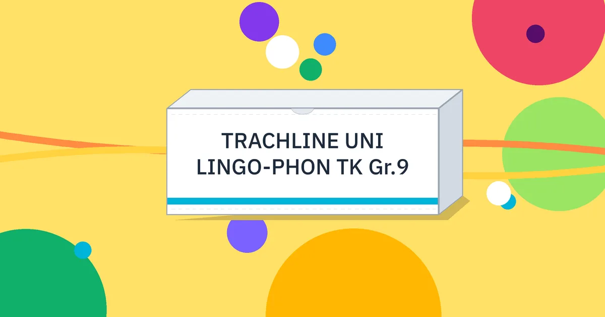Symbolbild: Packung mit der Aufschrift TRACHLINE UNI LINGO-PHON TK Gr.9 (PZN 17156433) – Verfügbarkeit und Bezug in Apotheken in Frankfurt am Main