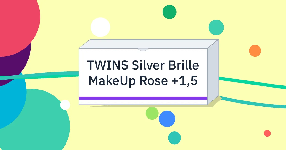 Symbolbild: Packung mit der Aufschrift TWINS Silver Brille MakeUp Rose +1,5 (PZN 14041480) – Verfügbarkeit und Bezug in Apotheken in Frankfurt am Main