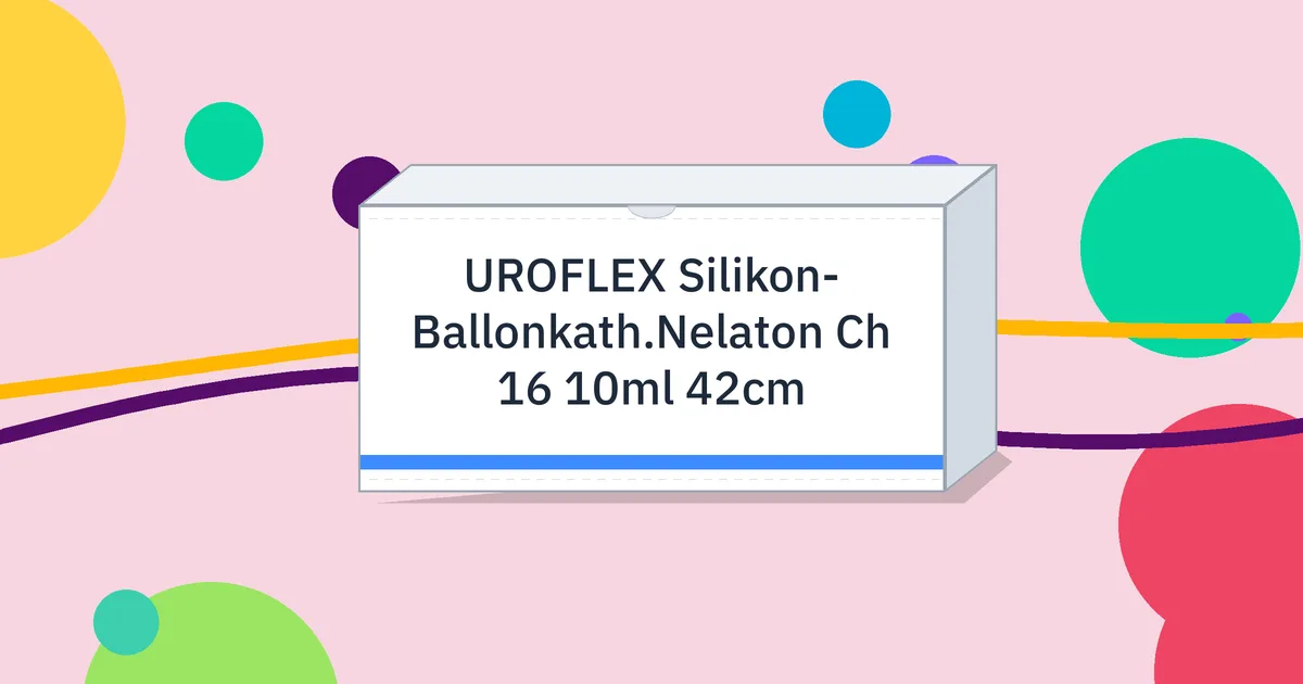 Symbolbild: Packung mit der Aufschrift UROFLEX Silikon-Ballonkath.Nelaton Ch 16 10ml 42cm (PZN 16240410) – Verfügbarkeit und Bezug in Apotheken in Frankfurt am Main