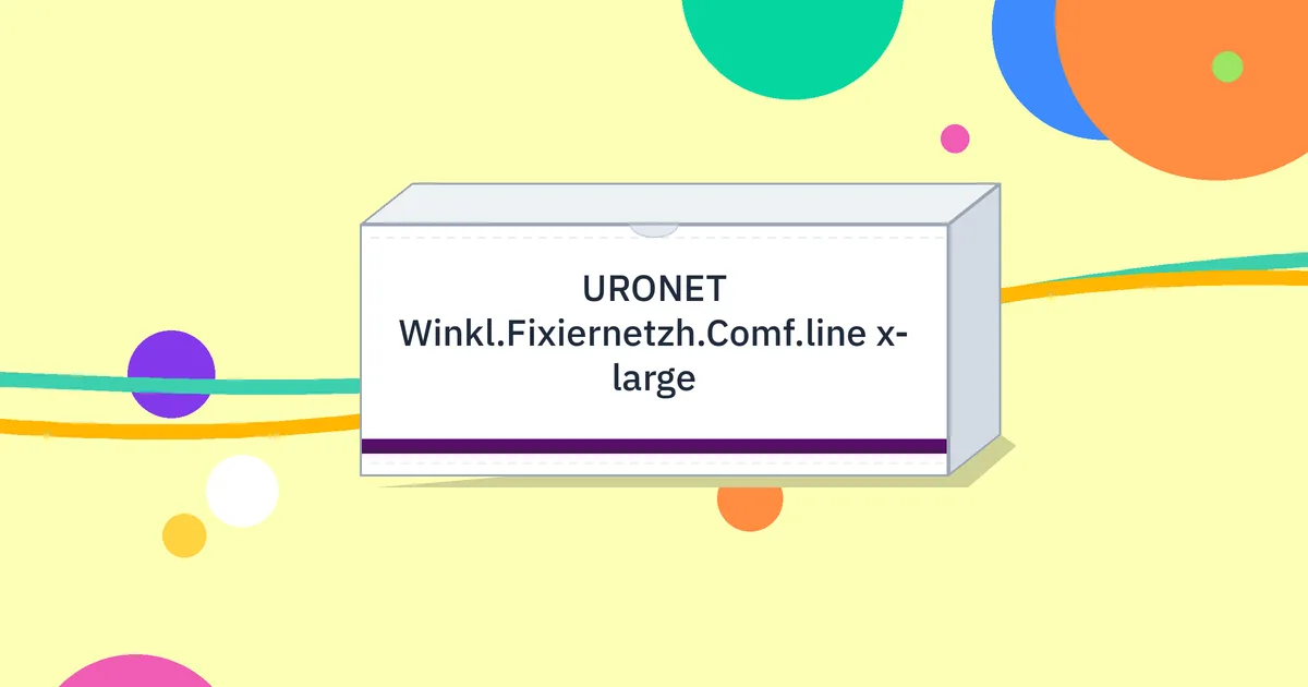 Symbolbild: Packung mit der Aufschrift URONET Winkl.Fixiernetzh.Comf.line x-large (PZN 08587967) – Verfügbarkeit und Bezug in Apotheken in Frankfurt am Main