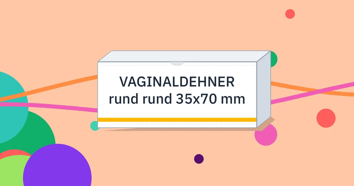 Symbolbild: Packung mit der Aufschrift VAGINALDEHNER rund rund 35x70 mm (PZN 04615796) – Verfügbarkeit und Bezug in Apotheken in Frankfurt am Main