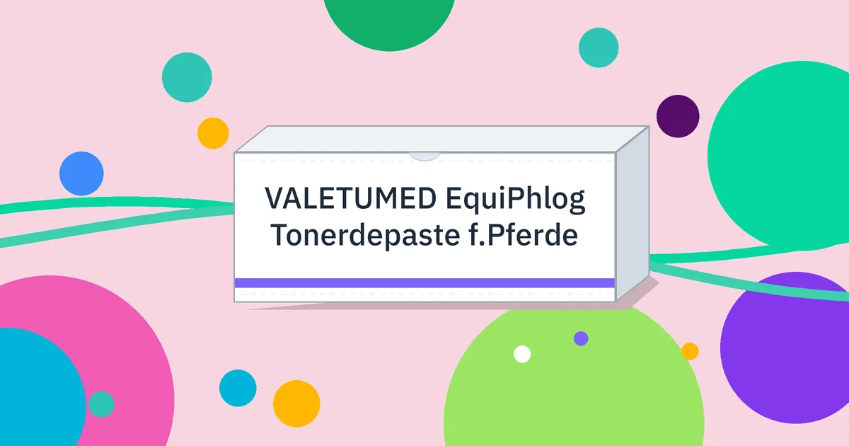 Symbolbild: Packung mit der Aufschrift VALETUMED EquiPhlog Tonerdepaste f.Pferde (PZN 20189494) – Verfügbarkeit und Bezug in Apotheken in Frankfurt am Main