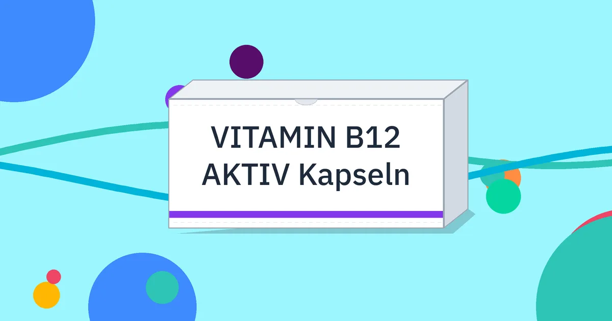 Symbolbild: Packung mit der Aufschrift VITAMIN B12 AKTIV Kapseln (PZN 20700886) – Verfügbarkeit und Bezug in Apotheken in Frankfurt am Main