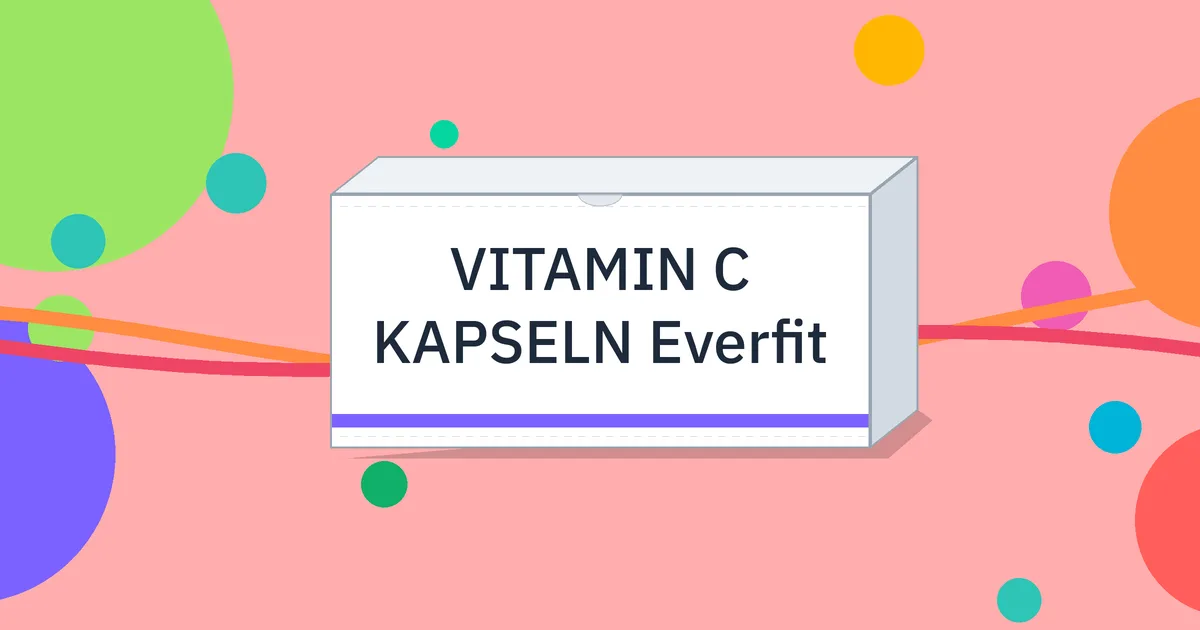 Symbolbild: Packung mit der Aufschrift VITAMIN C KAPSELN Everfit (PZN 17231838) – Verfügbarkeit und Bezug in Apotheken in Frankfurt am Main