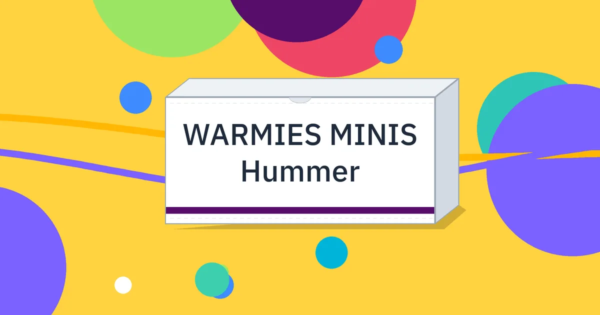 Symbolbild: Packung mit der Aufschrift WARMIES MINIS Hummer (PZN 18066123) – Verfügbarkeit und Bezug in Apotheken in Frankfurt am Main