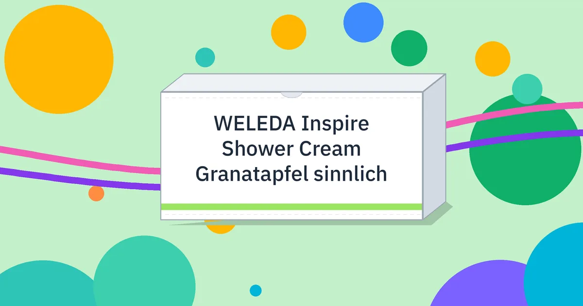 Symbolbild: Packung mit der Aufschrift WELEDA Inspire Shower Cream Granatapfel sinnlich (PZN 19448016) – Verfügbarkeit und Bezug in Apotheken in Frankfurt am Main