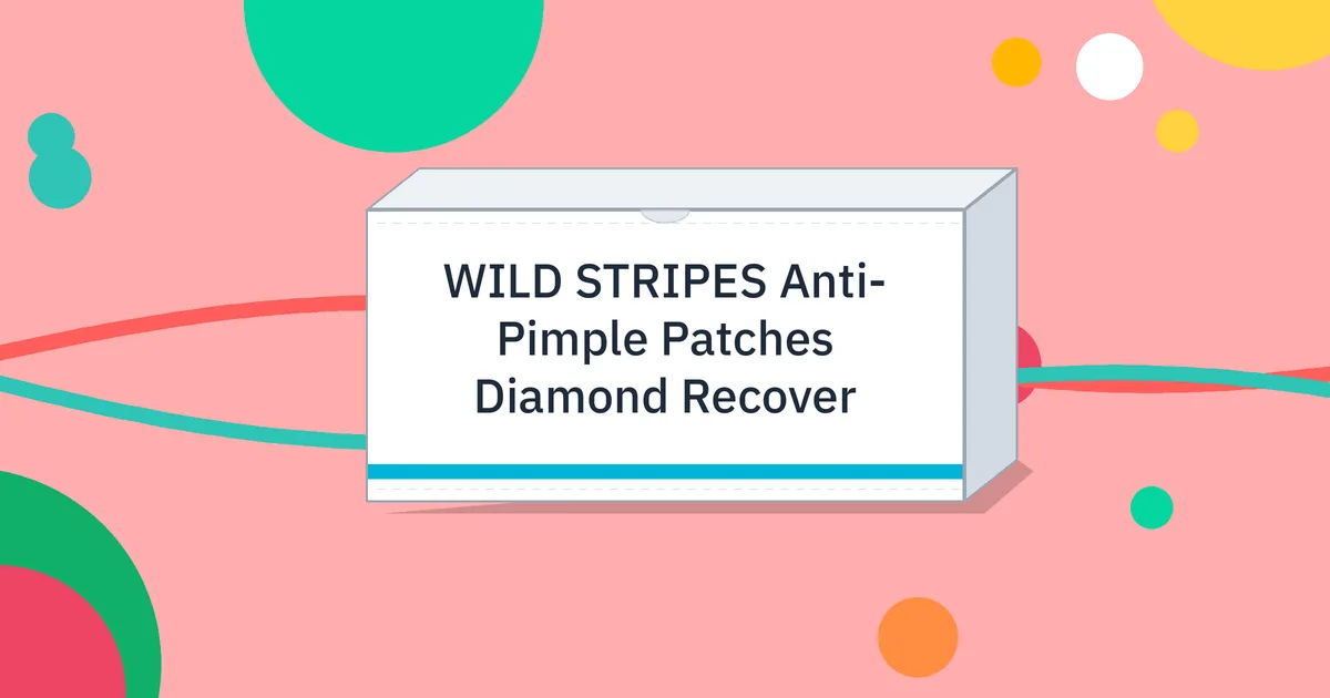 Symbolbild: Packung mit der Aufschrift WILD STRIPES Anti-Pimple Patches Diamond Recover (PZN 20051270) – Verfügbarkeit und Bezug in Apotheken in Frankfurt am Main