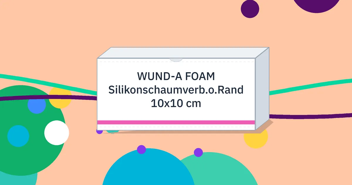 Symbolbild: Packung mit der Aufschrift WUND-A FOAM Silikonschaumverb.o.Rand 10x10 cm (PZN 20159725) – Verfügbarkeit und Bezug in Apotheken in Frankfurt am Main