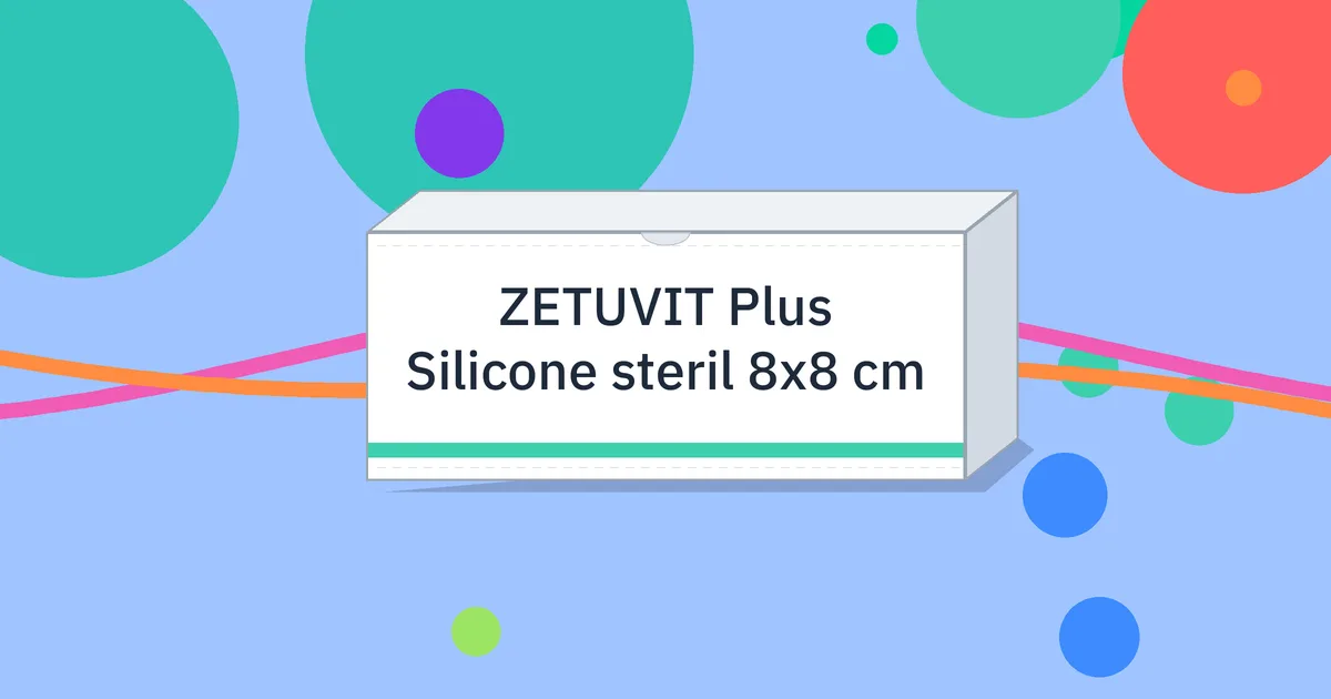 Symbolbild: Packung mit der Aufschrift ZETUVIT Plus Silicone steril 8x8 cm (PZN 18799601) – Verfügbarkeit und Bezug in Apotheken in Frankfurt am Main