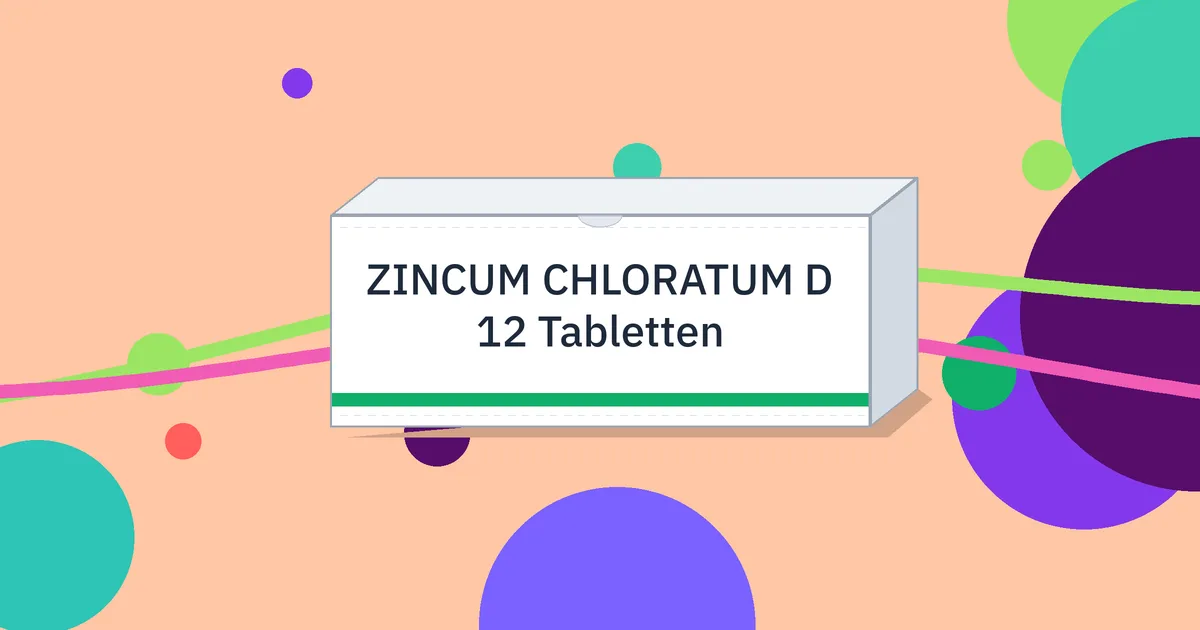Symbolbild: Packung mit der Aufschrift ZINCUM CHLORATUM D 12 Tabletten (PZN 07183848) – Verfügbarkeit und Bezug in Apotheken in Frankfurt am Main
