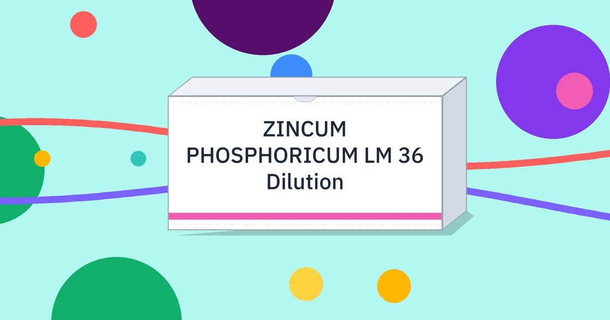 Symbolbild: Packung mit der Aufschrift ZINCUM PHOSPHORICUM LM 36 Dilution (PZN 13297792) – Verfügbarkeit und Bezug in Apotheken in Frankfurt am Main