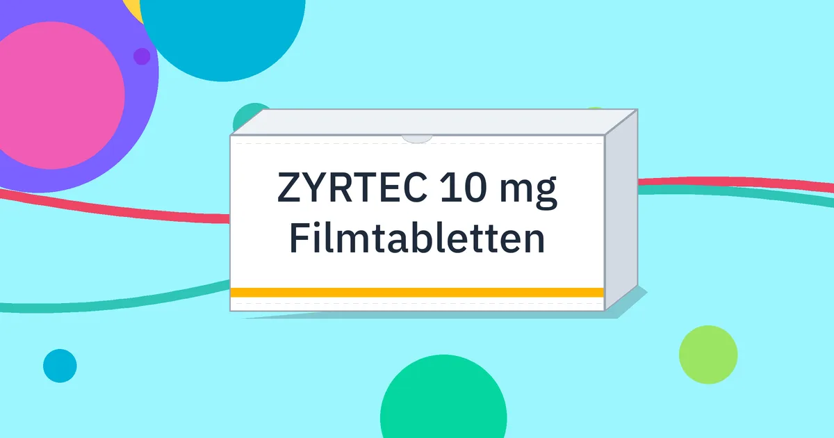 Symbolbild: Packung mit der Aufschrift ZYRTEC 10 mg Filmtabletten (PZN 18777775) – Verfügbarkeit und Bezug in Apotheken in Frankfurt am Main