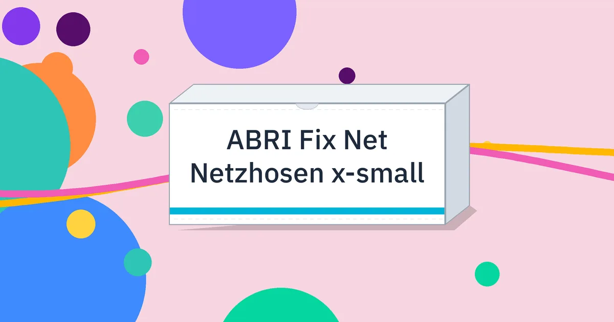 Symbolbild: Packung mit der Aufschrift ABRI Fix Net Netzhosen x-small (PZN 05026636) – Verfügbarkeit und Bezug in Apotheken in Frankfurt am Main