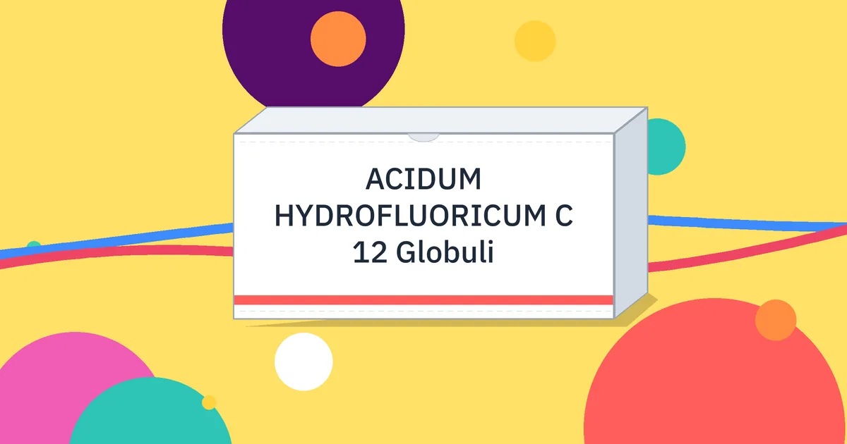 Symbolbild: Packung mit der Aufschrift ACIDUM HYDROFLUORICUM C 12 Globuli (PZN 07594221) – Verfügbarkeit und Bezug in Apotheken in Frankfurt am Main