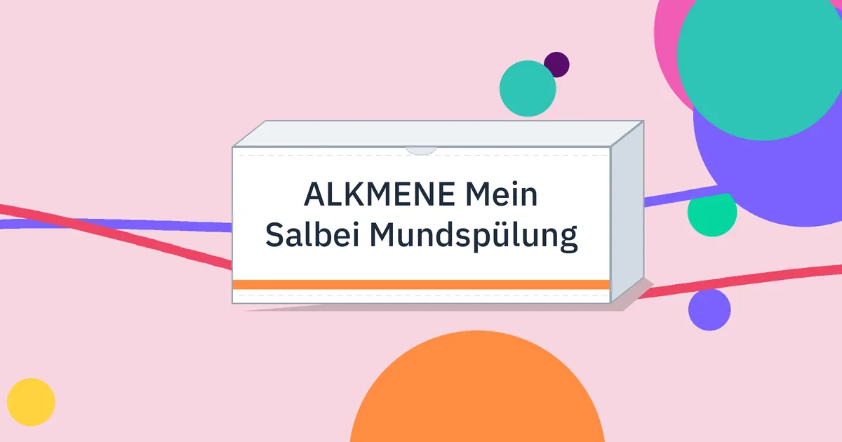 Symbolbild: Packung mit der Aufschrift ALKMENE Mein Salbei Mundspülung (PZN 19416476) – Verfügbarkeit und Bezug in Apotheken in Frankfurt am Main