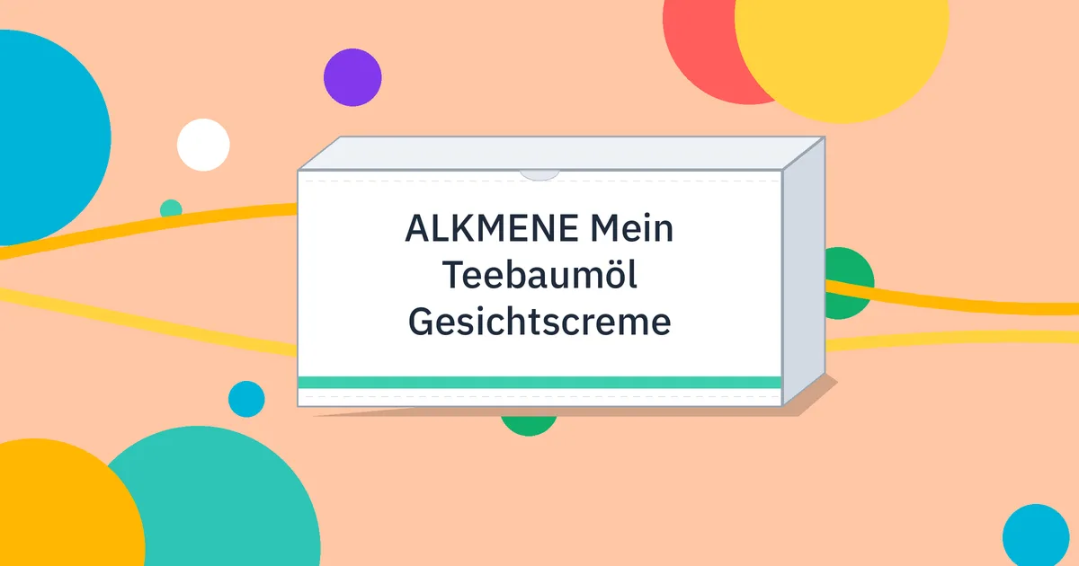 Symbolbild: Packung mit der Aufschrift ALKMENE Mein Teebaumöl Gesichtscreme (PZN 17638617) – Verfügbarkeit und Bezug in Apotheken in Frankfurt am Main