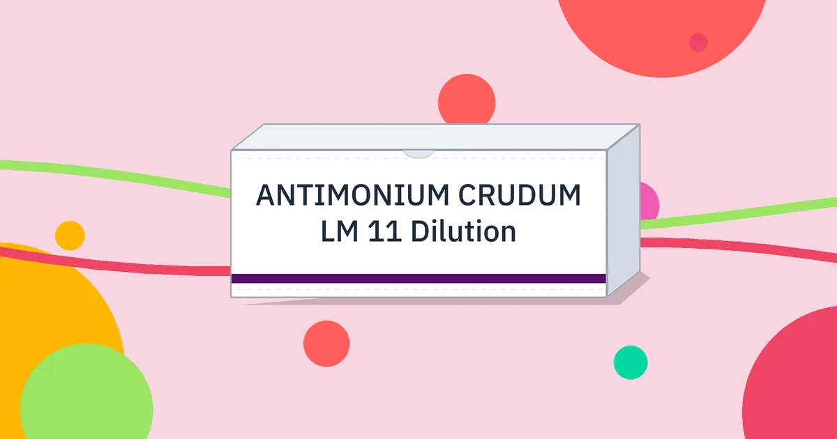Symbolbild: Packung mit der Aufschrift ANTIMONIUM CRUDUM LM 11 Dilution (PZN 12763772) – Verfügbarkeit und Bezug in Apotheken in Frankfurt am Main
