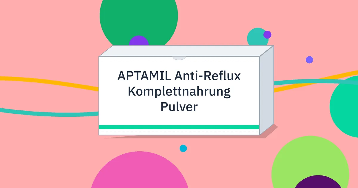 Symbolbild: Packung mit der Aufschrift APTAMIL Anti-Reflux Komplettnahrung Pulver (PZN 15390314) – Verfügbarkeit und Bezug in Apotheken in Frankfurt am Main