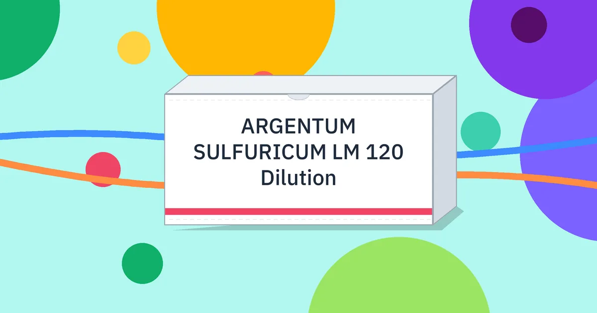 Symbolbild: Packung mit der Aufschrift ARGENTUM SULFURICUM LM 120 Dilution (PZN 12770358) – Verfügbarkeit und Bezug in Apotheken in Frankfurt am Main