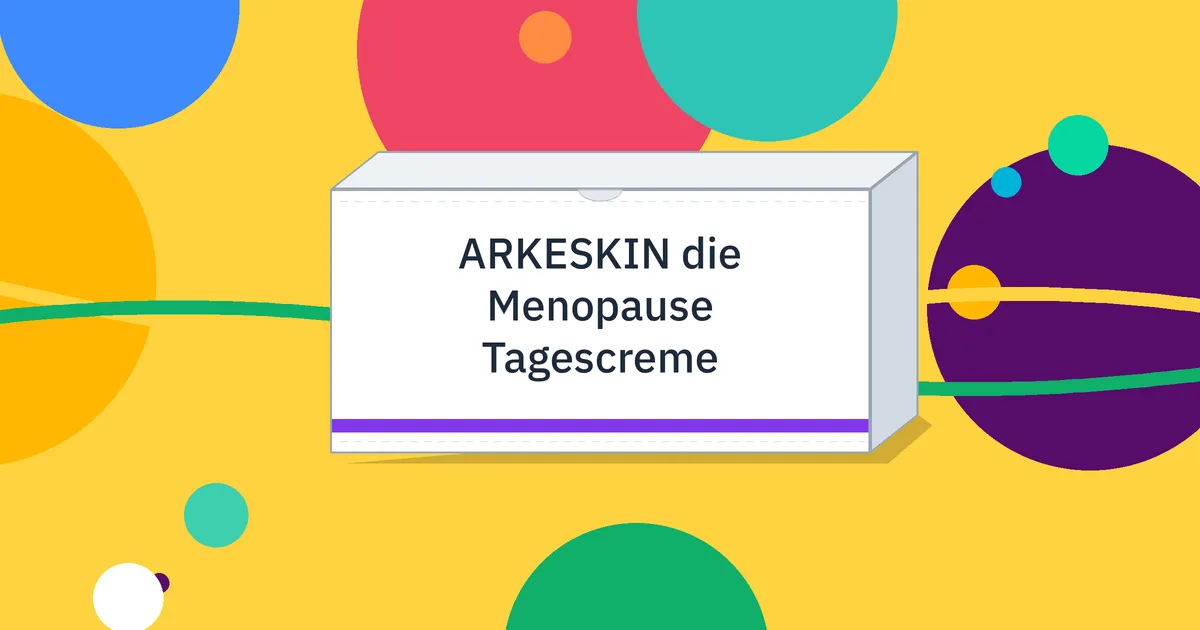 Symbolbild: Packung mit der Aufschrift ARKESKIN die Menopause Tagescreme (PZN 18786047) – Verfügbarkeit und Bezug in Apotheken in Frankfurt am Main